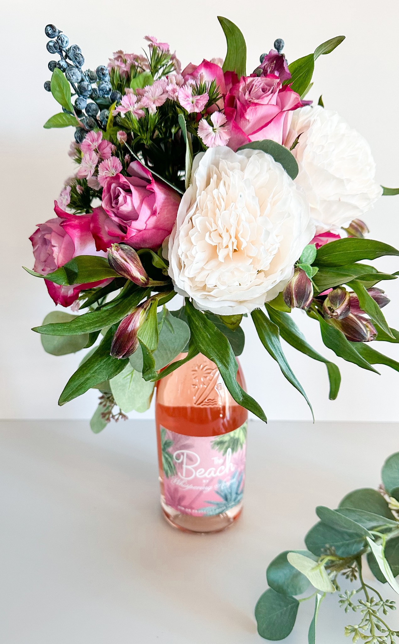 Wine Bottle Bouquet | XOXO, terri